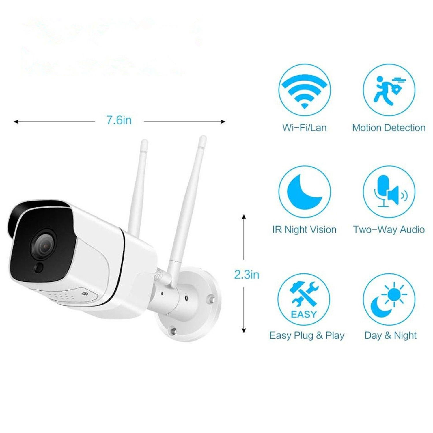 Outdoor smart Wi-Fi/IP camera TUYA compatible