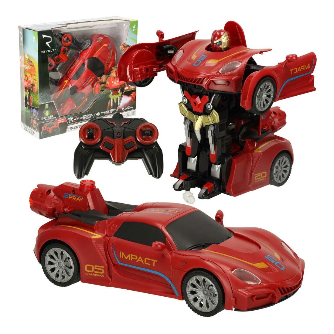 Transformer-Roboter-Rennwagen Revolt TRANSFORMING ROBOT RACER