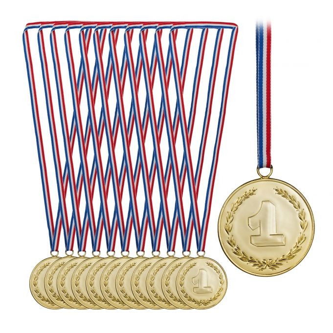 Gold medal for children - set of 12