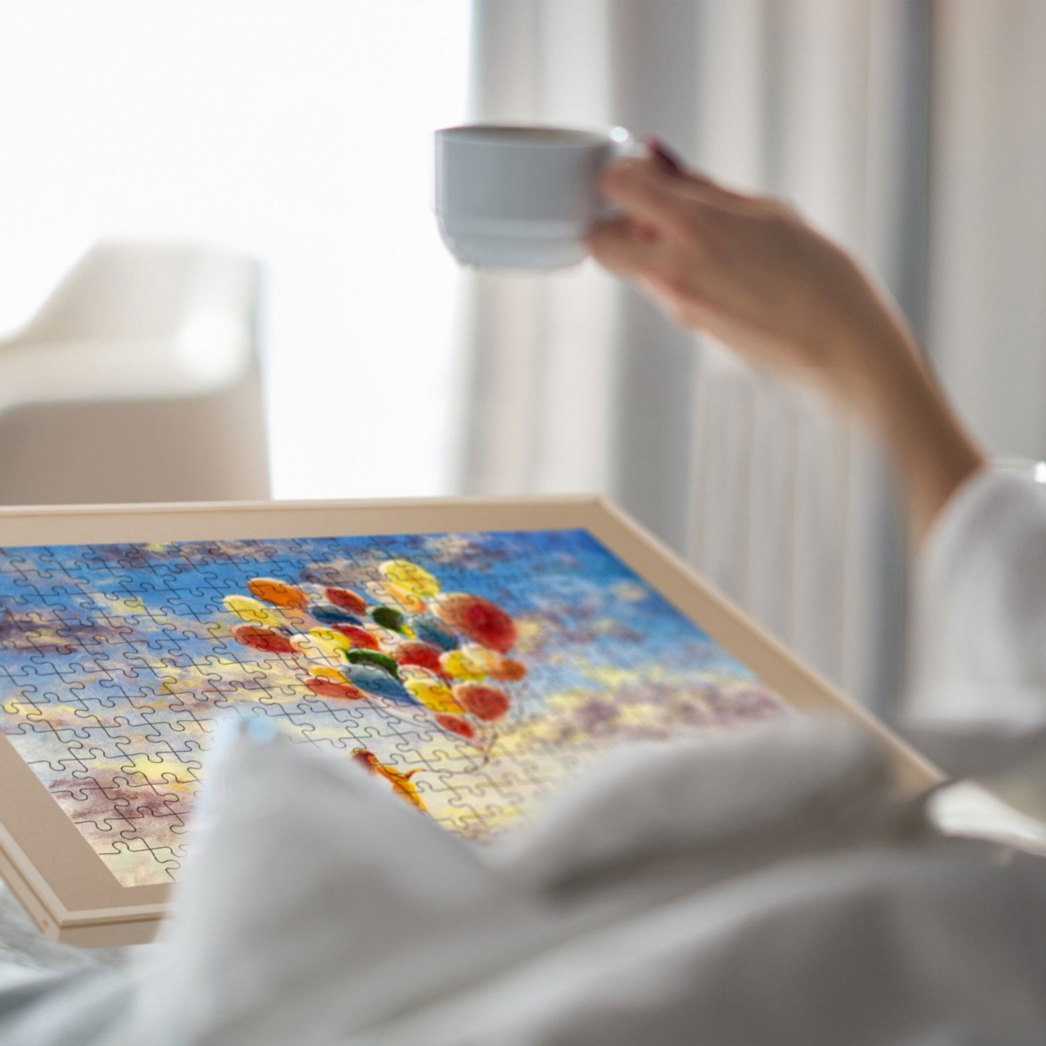 Tilting and rotating puzzle board