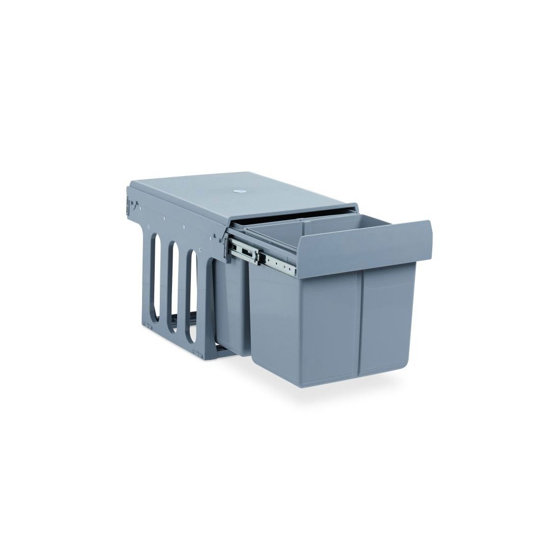 Pull-out source sorting 2 waste bins