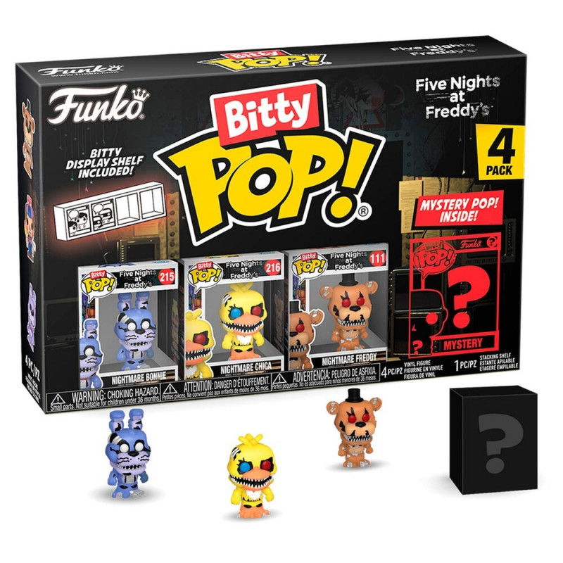 Blister 4 figurines Bitty POP Five Nights at Freddys Nightmare Bonnie